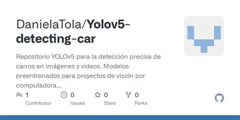 Github Danielatola Yolov5 Detecting Car Repositorio Yolov5 Para La
