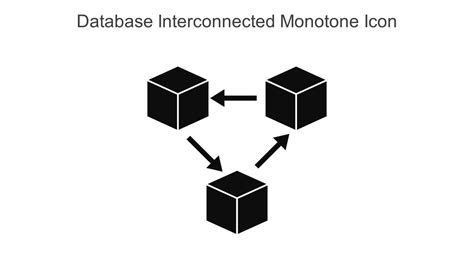 database interconnected monotone icon in powerpoint pptx png and