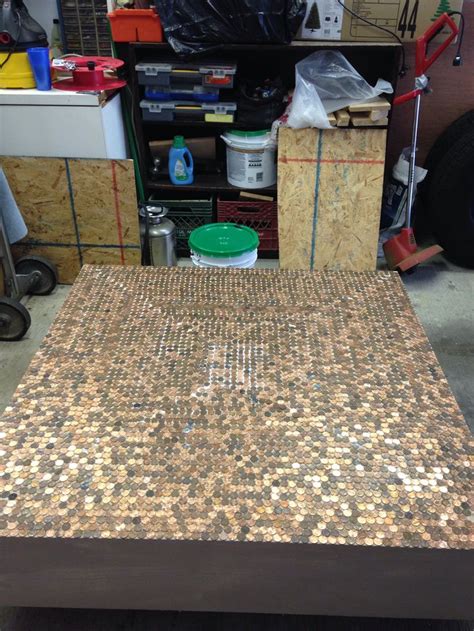 Unique Penny Covered Coffee Table