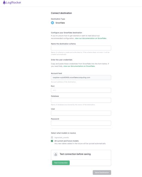 Streaming Data Export Setup
