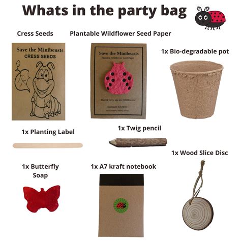 Eco Friendly Birthday Party Bags Plastic Free Pre Filled Etsy Uk