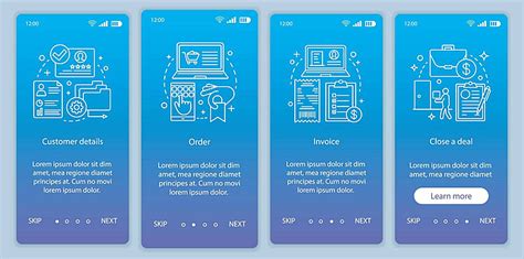 Vector Templates Of Mobile App Screens For User Membership Pricing Onboarding Vector Gradient