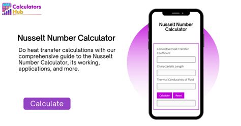 Nusselt Number Calculator For Heat Transfer Analysis