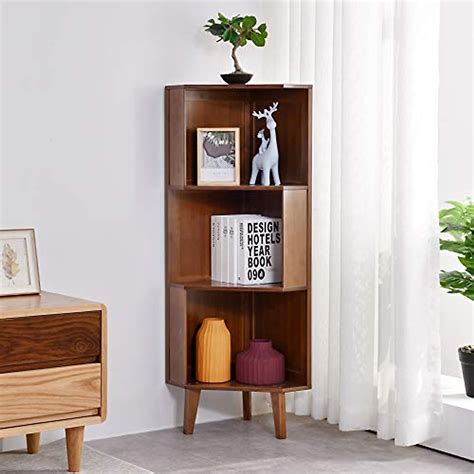 Balanbo 3 Shelf Corner Bookcase Stylish And Functional