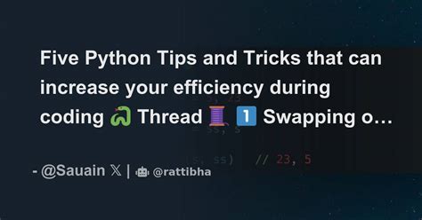 Five Python Tips And Tricks That Can Increase Your Efficiency During
