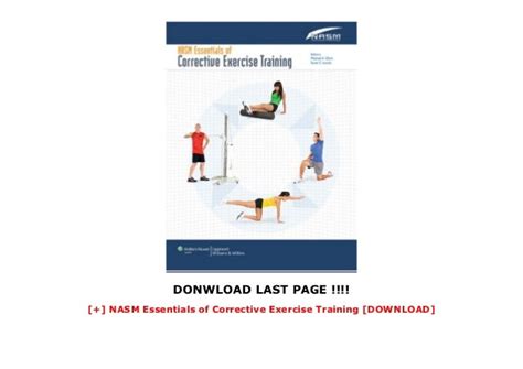 Nasm Essentials Of Corrective Exercise Training [download]