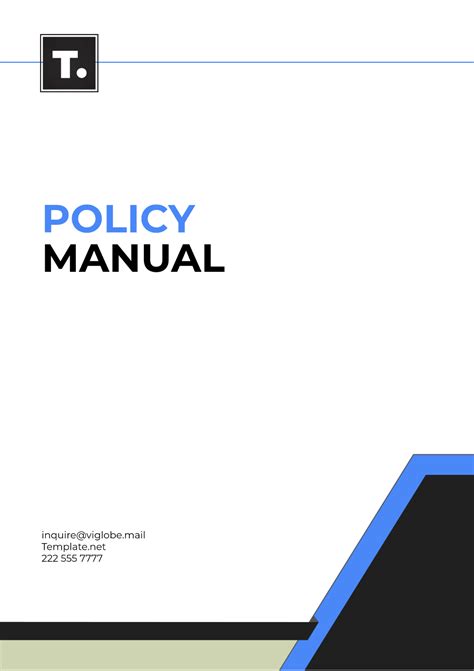 Free Policy Manual Format Template To Edit Online