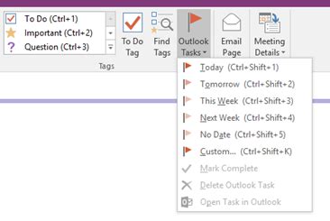 Leverage OneNote In Your Company With Outlook Tasks In Your Notes