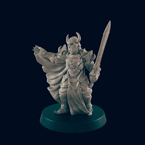 Death Knight Dnd Miniature Ec3d Monster 5e Undead Demon