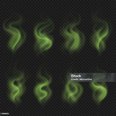 녹색 나쁜 냄새 증기 유독 냄새가 연기 더러운 사람이 냄새 악취 벡터 격리 설정 불쾌한 냄새에 대한 스톡 벡터 아트 및 기타 이미지 불쾌한 냄새 녹색 개체 그룹