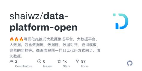Github Shaiwzdata Platform Open 🔥🔥🔥可视化拖拽式大数据集成平台、大数据平台、大数据，包含数据流