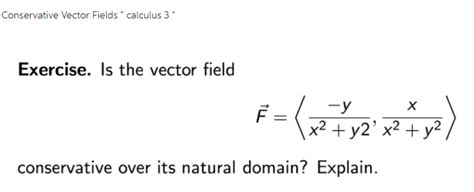 Solved Conservative Vector Fields A Vector Field F Is Called Chegg