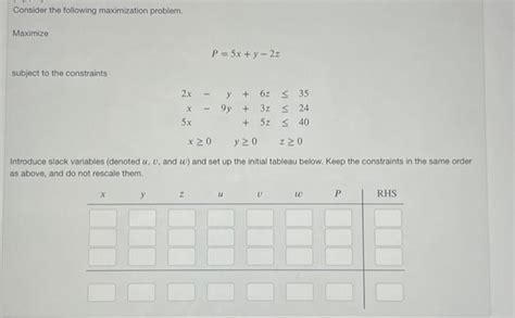 Solved Consider the following maximization problem. Maximize | Chegg.com
