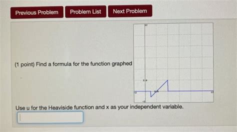 Solved The Unit Step Function Problem 2 Previous Problem