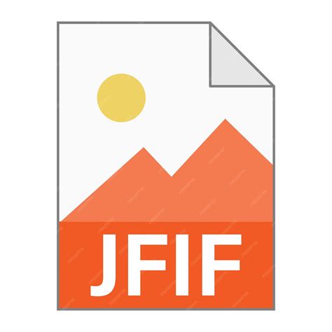 premium vector modern flat design of jfif file icon for web simple style