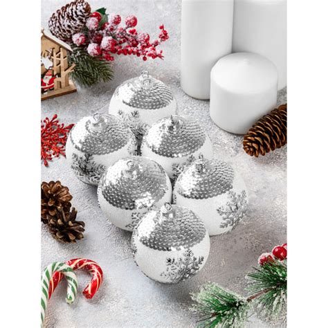 Набор елочных украшений Elan Gallery Полиуретан 8 см купить в интернет магазине Ozon с