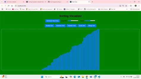 Reactjs Sortingvisualizer Webdevelopment Coding Frontend Javascript Dev Singhal