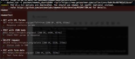 api testing running postman collection in the docker