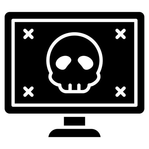 Premium Vector Hacker Glyph Solid Black Illustration