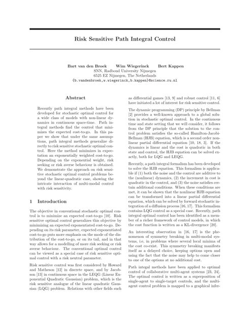 pdf risk sensitive path integral control