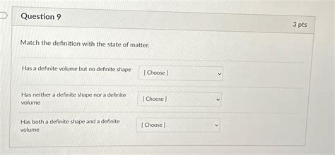 Solved Question 93 ﻿ptsmatch The Definition With The State