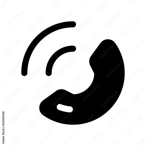 Vector Phone Call Call Center Icon Black White Background Perfect For App And Web Interfaces
