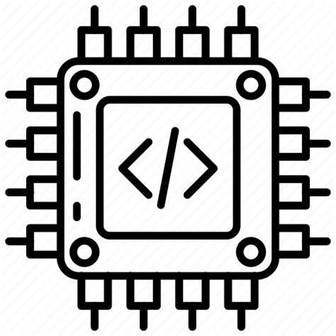 Api Chip Iot Microcontroller Asic Signal Processor Icon