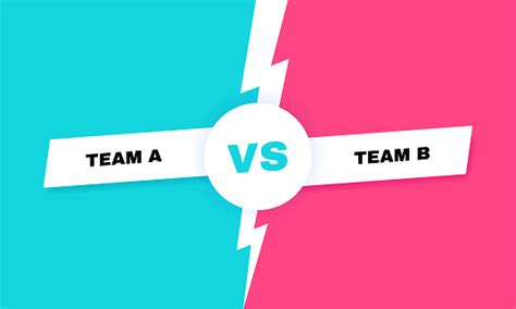 현대 대 전투 배경 번개 볼트와 대 전투 헤드 라인 참가자 파이터 또는 팀 간의 경쟁 벡터 일러스트레이션 전투에 대한 스톡 벡터