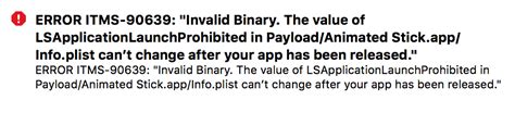 Ios Lsapplicationlaunchprohibited App Submission Error Stack Overflow
