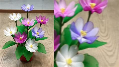 Tutorial Bunga Stokinghow To Make Nylon Stocking Flowers For Begenners Youtube