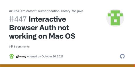 Interactive Browser Auth Not Working On Mac Os · Issue 447 · Azureadmicrosoft Authentication