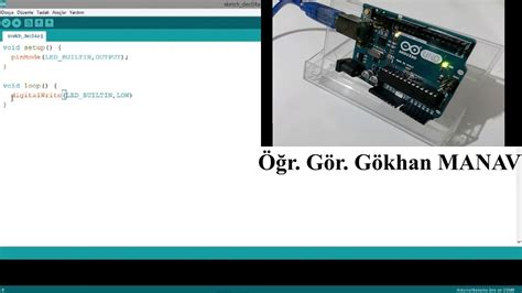 Arduino Led Yak Söndür Blink Led Youtube