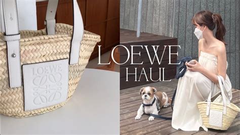 로에베 바스켓백 스몰 화이트 하울👜🤍 탄 컬러와 비교 후기 Youtube