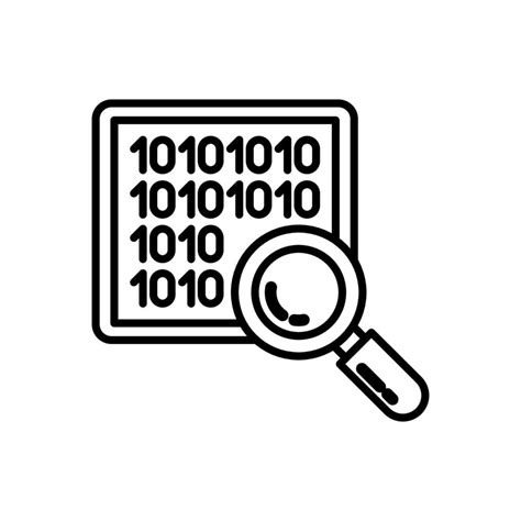 binary analysis icon in vector logotype 40352406 vector art at vecteezy