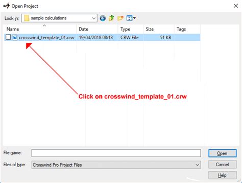 Crosswind Sample Design Template