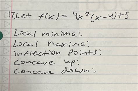 Solved Let F X X X Local Minima Local Chegg