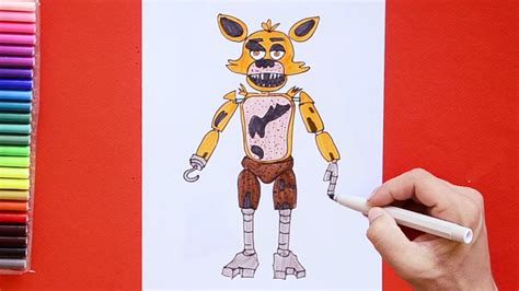 How To Draw A Nightmare Foxy At Alden Johnson Blog