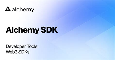 alchemy sdk web3 sdks alchemy