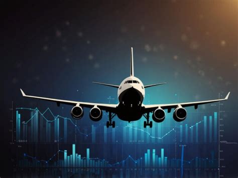 A Plane Is Flying Over A Graph With The Words The Plane On It Premium Ai Generated Image