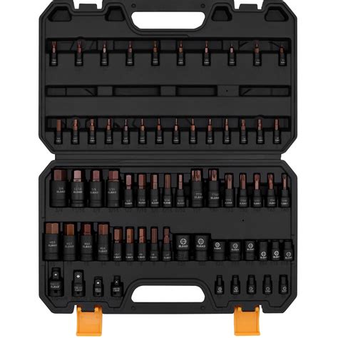66 Piece Torx Bit And Hex Bit Socket Set Premium Cr V And S2 Alloy Steel