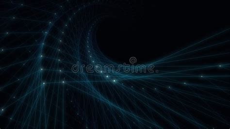 animation of dots connecting with lines and rotating globe over