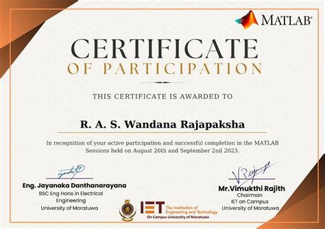 wandana rajapaksha on linkedin matlab certificate learningjourney