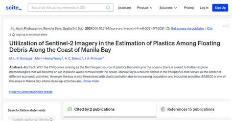 Utilization Of Sentinel 2 Imagery In The Estimation Of Plastics Among Floating Debris Along The