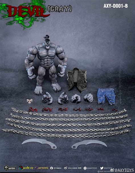 Axytoys Axy D001 B Devil Gray Deluxe Version Pitt 1 12 Scale