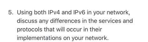 solved 5 using both ipv4 and ipv6 in your network discuss