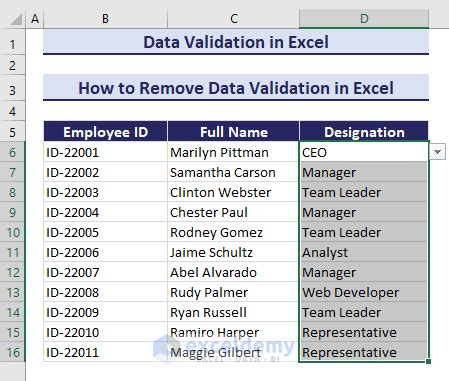 Data Validation In Excel A Complete Guideline ExcelDemy