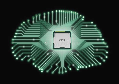 ai artificial intelligence cpu brain printed circuit board