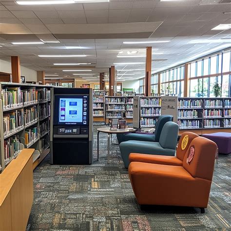 Modern Technology Integration In A Library Setting Premium Ai