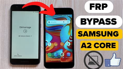Samsung A2 Core A260f Frp Bypass Without Pc 🔥work 100🔥 Youtube