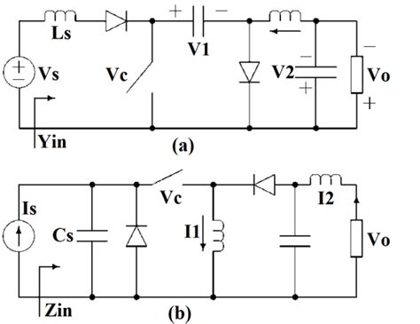 A Cuk Converter B Dual Circuit For Cuk Converter In A Download Scientific Diagram